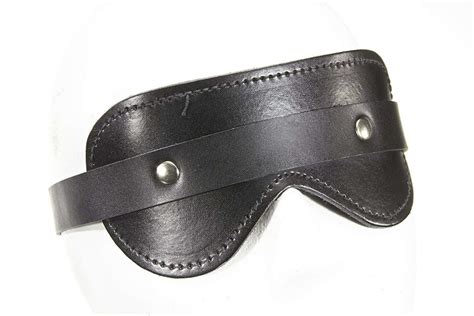 Leather Blindfold Bdsm Blindfold Bondage Blindfold Fur Etsy Uk
