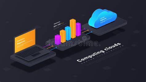 Computing For Cloud Poster Vector Stock Vector Illustration Of Computer File 299469405