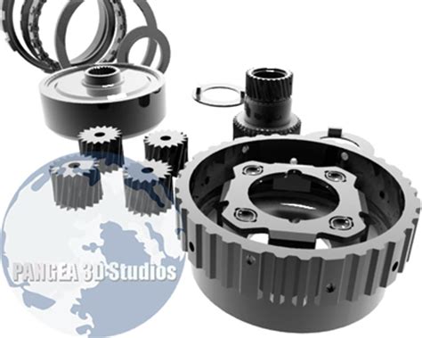 3d Rear Planetary Gears Transmission
