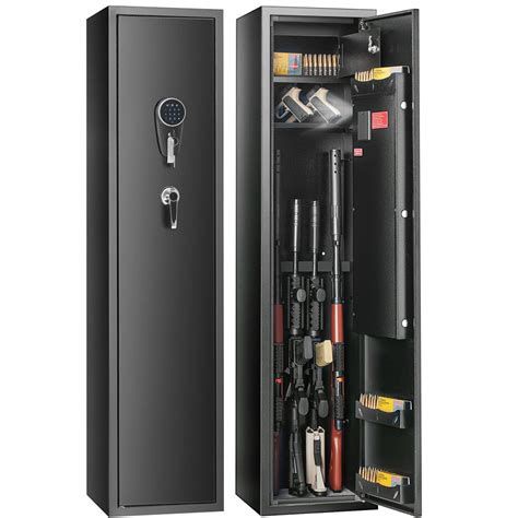 Vevor 5 Rifles Gun Safe Rifle Safe With Lock And Digital Keypad Gun