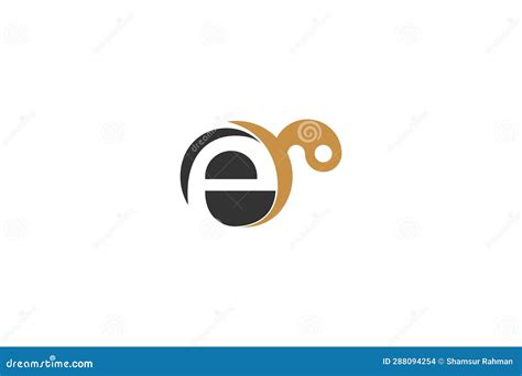 Alphabet Initials Logo Re Er R And E Stock Vector Illustration Of