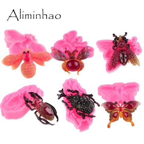 B1588 Insects Bees Butterflies Beetles Cicadas Epoxy Resin Silicone