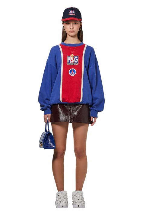 Buy Courrèges Vinyl Mini Skirt Burgundy Percju001vy0003bu Goat