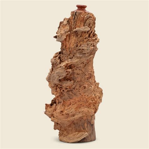 Burled Wood Cloud Vase 3 Stag Provisions