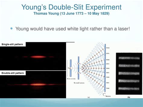 Ppt Youngs Double Slit Experiment Thomas Young 13 June 1773 10