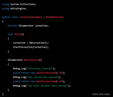 Unity多线程和协程unity 多线程 Csdn博客