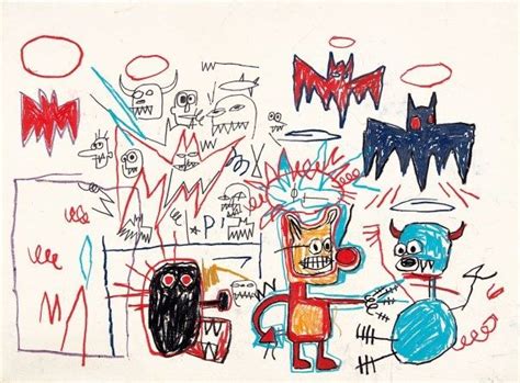 Jean Michel Basquiat Batman 1983 Basquiat Art Jean Michel Basquiat