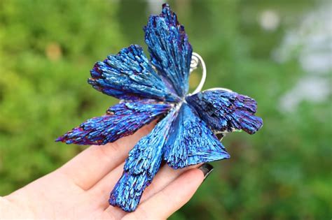 32 Natural Tourmaline Butterfly Crystal Butterfly Carving Crystal