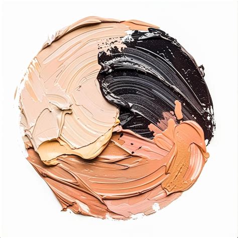 Beauty Product And Cosmetics Texture As Circle Shape Design Makeup