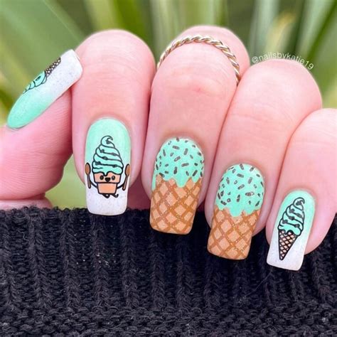 31 Cute Ice Cream Nails Ak Pal Kitchen