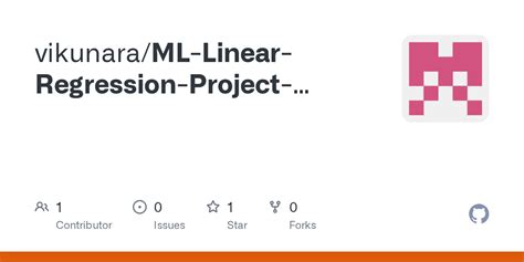 Github Vikunaraml Linear Regression Project Python