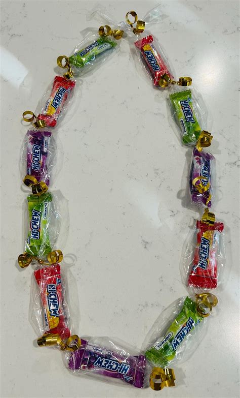 Hi Chew Candy Lei For Any Special Occasion Graduation Birthdays Etsy