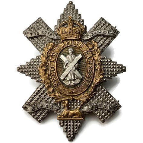 Royal Highland Black Watch Regiment Officers Bi Metal Gilt Scottish