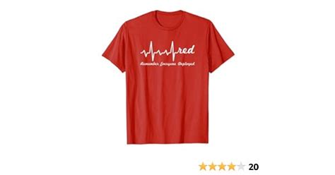 Amy Carter On Linkedin Red Friday Military Remember Everyone Deployed Heartbeat T Shirt