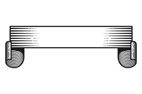 Ribbon Scroll Template Engraved Vintage Graphic By Microvectorone