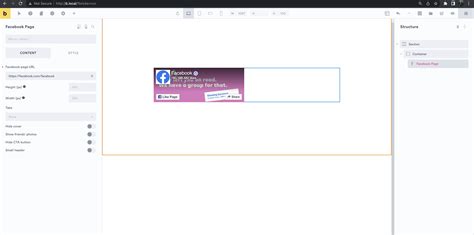 NO BUG Facebook Page Element Doesn T Work Bugs Bricks Community Forum