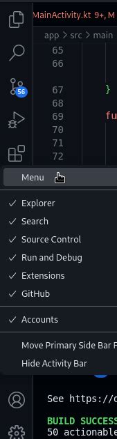 Selection Menu Gone Issue 20 Dev Environments VScode GitHub