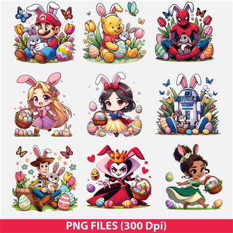 Cartoon Easter Png Easter Bunny Png Easter Chicks Png