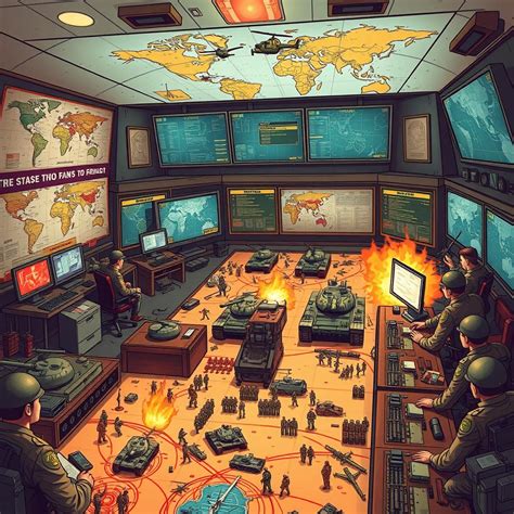 Master Military Strategy Tactical Map Illustration