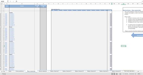 Full Cost Analysis Template Kg Lb Excel Model Template Eloquens