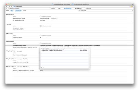 Objective C Build Troubles When Adding Tests To Xcode 5 Project