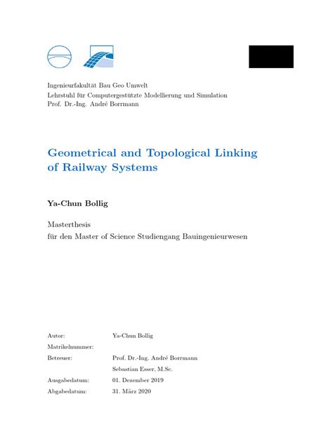 Bim To Railml Pdf Building Information Modeling Geographic