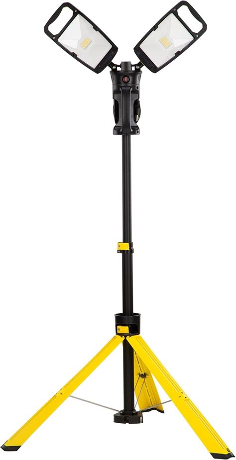Lutec Work Light With Stand 12000 Lumen Dual Head Led Work Light With