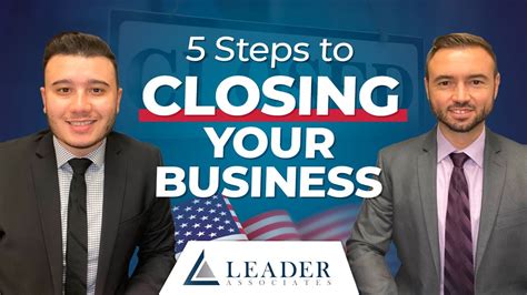 5 Steps To Closing Your Business Youtube