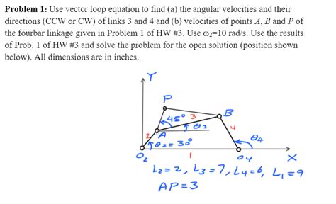 Solved Problem 1 Use Vector Loop Equation To Find A The