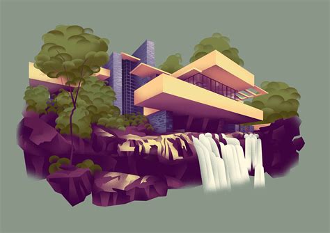 A Map Of Frank Lloyd Wright Homes Behance Behance