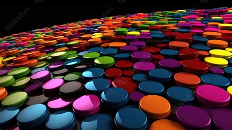 Colorful Circles On A Black Powerpoint Background For Free Download Slidesdocs