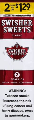 Swisher Sweets Classic Cigarillos 2 Ct Ralphs