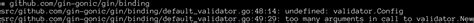 Undefined Validator Config Issue 1629 Gin Gonic Gin GitHub