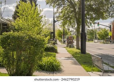 4 Hundred Walking Down Sidewalk Neighborhood Royalty Free Images