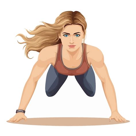 Premium Vector Pushup Exercise Vector Premium Vector Pushup Exercise Vector