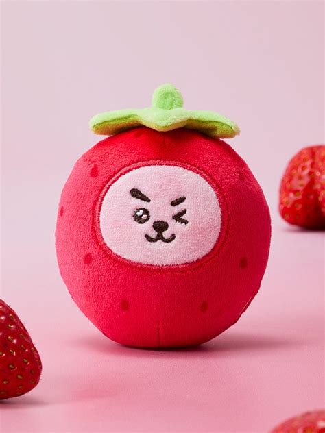 Bt21 Stress Ball Strawberry Party Line Friends Square