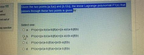 Solved Stion Yet Vered Ked Out Of Given The Two Points Chegg Com