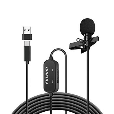 Fulaim Usb Type C Lavalier Lapel Microphone With Noise Reduction For