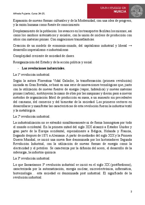 Apuntes De Historia Contemporánea De Europa