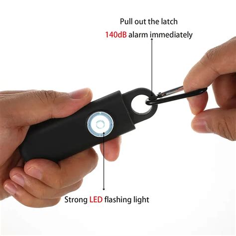 Custom Personal Alarm Defense Security Keychain Self Supplies Attack