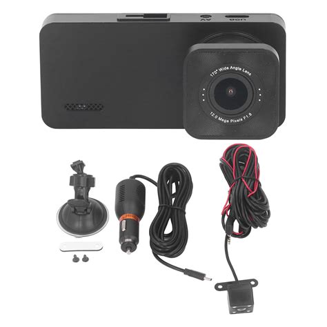 2024 Dash Camera Triple Lens Rotatable Hd1080p Night Vision 2in Isp