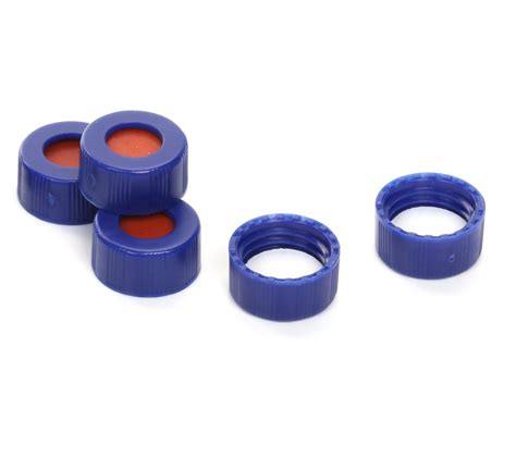 For Ml Screw Top Vial Dai Mm Blue Open Topped Polypropylene Cap And White PTFE Red