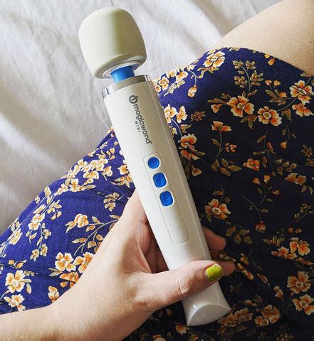 Woman Using Hitachi Magic Wand