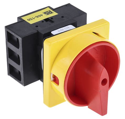 Rs Pro 3p Pole Panel Mount Isolator Switch 32a Maximum Current 11kw
