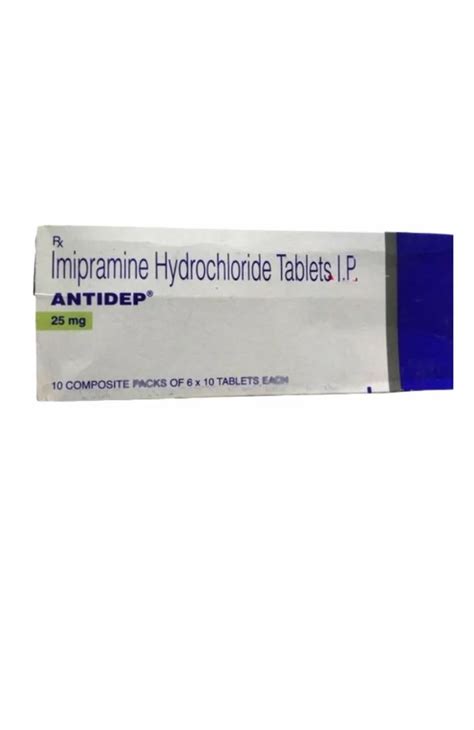 Antidep 25 Mg Imipramine Tablet 10 Tablets At ₹ 187strip In Mumbai