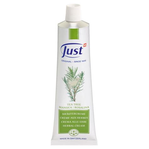 Original [swiss Just] Tea Tree Cream 100 Ml Made In Switzerland