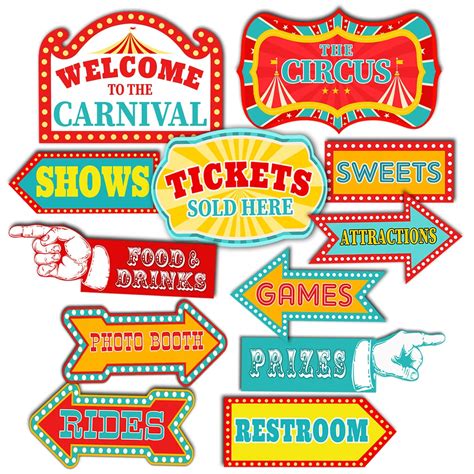 Free Printable Carnival Signs Free Download And Print For You