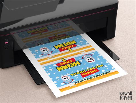 Toy Story Make Your Own Forky Bag Toppers Forky Custom Digital File