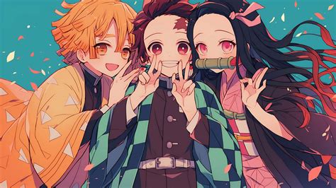 Demon Slayer Trio 4k Wallpaper Epic Anime Desktop Background