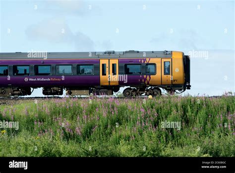 West Midlands Railway Class 172 Diesel Train Side View Warwickshire